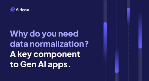 Normalization for AI Applications | Airbyte